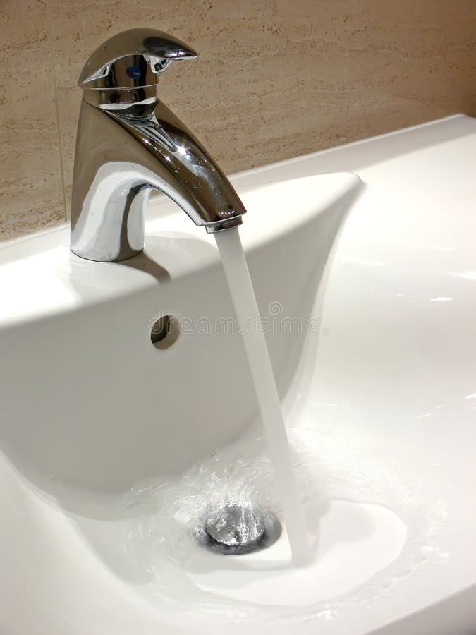 Flowing Water Faucet stock image. Image of stream, fixture - 4122385