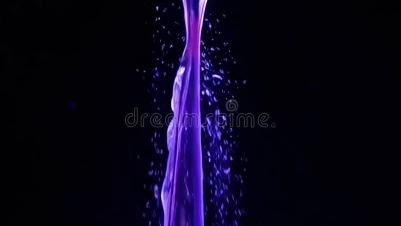 Flowing Water Forces Pulsating Particle Motion Stock Footage - Video of ...