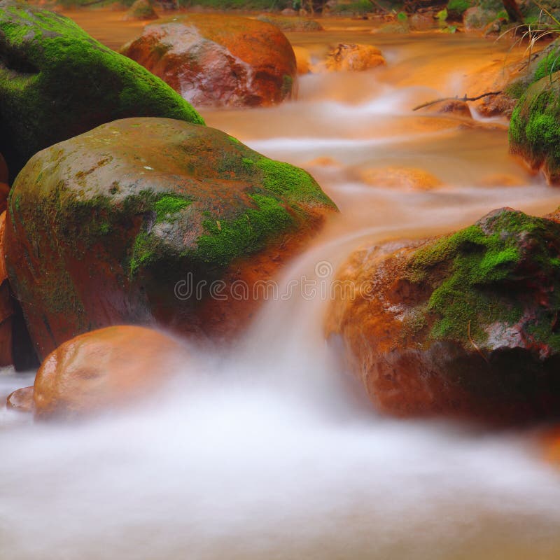 Flowing water in the river stock image. Image of freshness - 23594595