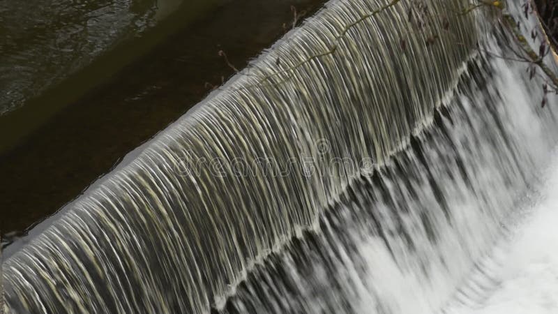 Flowing Water at Small Water Reservoir Stock Footage - Video of ...