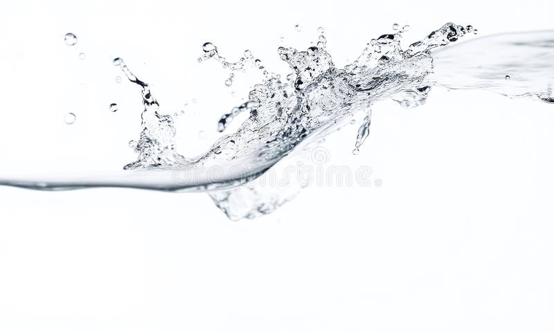 Flowing Water Splash Isolated Stock Illustration - Illustration of drop ...
