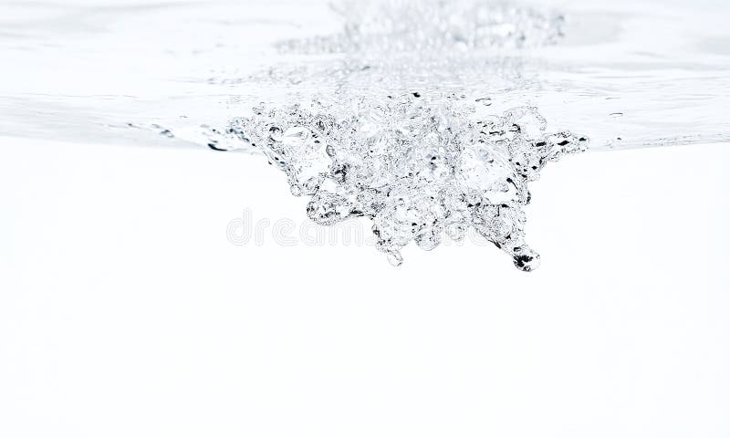 Flowing Water Splash Isolated Stock Illustration - Illustration of ...