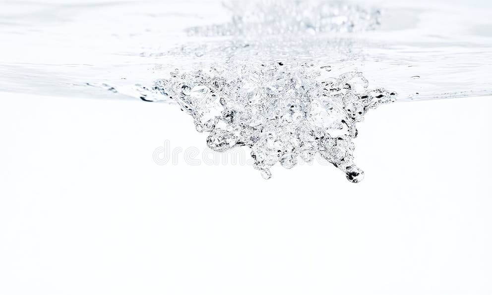 Flowing Water Splash Isolated Stock Illustration - Illustration of ...