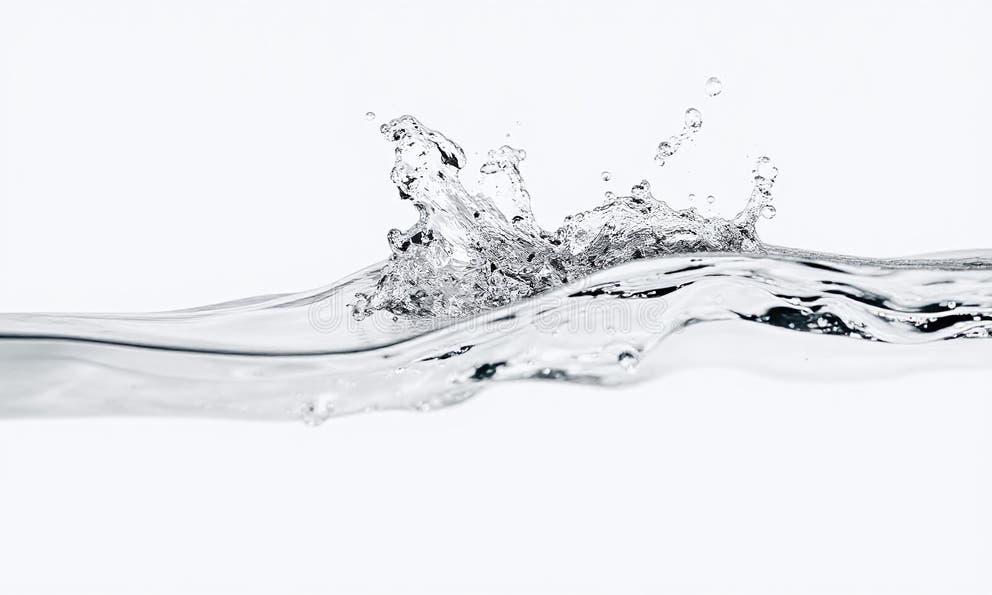 Flowing Water Splash Isolated Stock Illustration - Illustration of flow ...