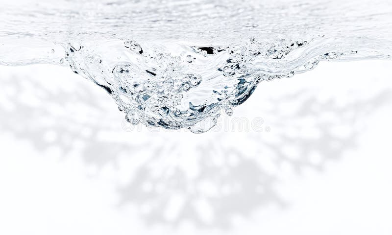 Flowing Water Splash Isolated Stock Illustration - Illustration of ...