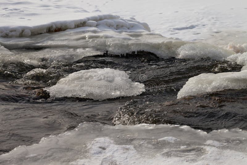Spring on the river stock image. Image of nature, freeze - 181199569