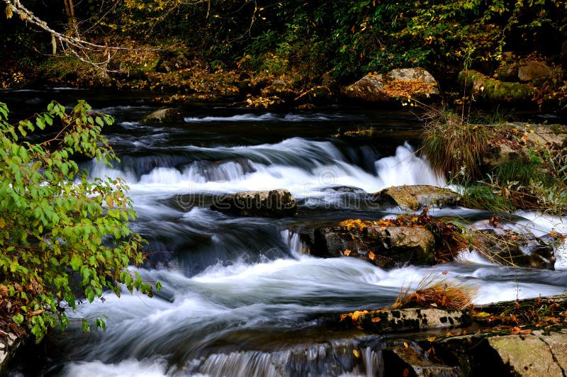 Flowing Waterfalls stock photo. Image of series, smokey - 12592428