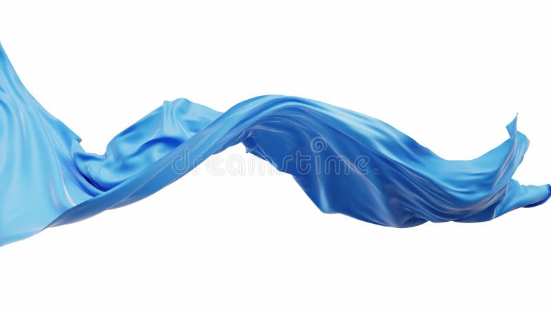Flowing Wave Cloth with Alpha Channel, 3d Rendering Stock Video - Video ...