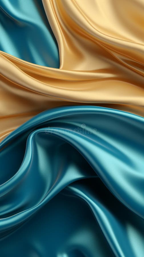 Flowing Wave Cloth Background Depicted through Striking 3D Rendering ...