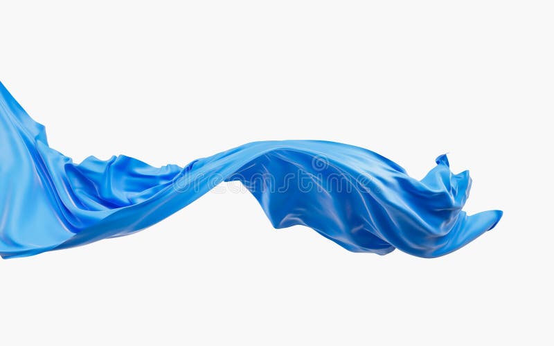 Flowing Wave Cloth, 3d Rendering Stock Illustration - Illustration of ...