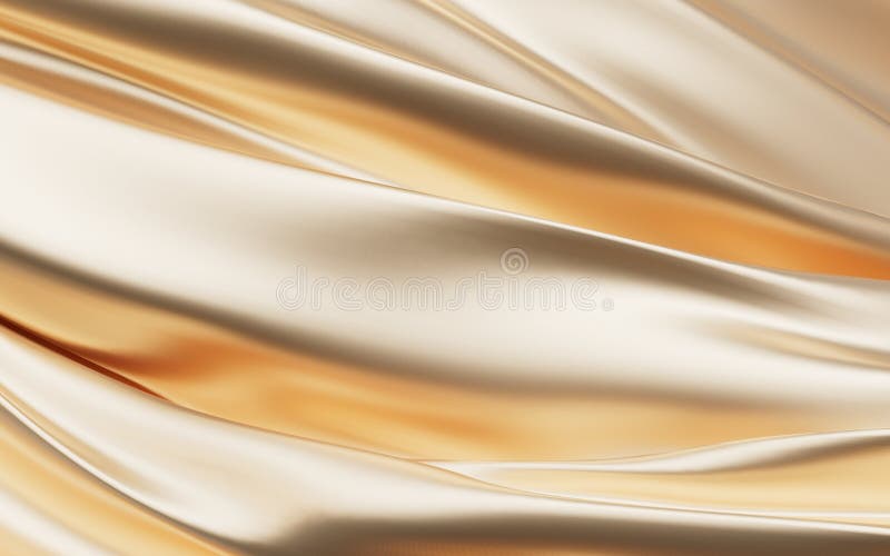 Flowing Wave Cloth, 3d Rendering Stock Illustration - Illustration of ...
