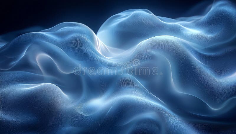 Flowing Wave Pattern Backdrop, Smooth Curve Fractal Motion Generated by ...