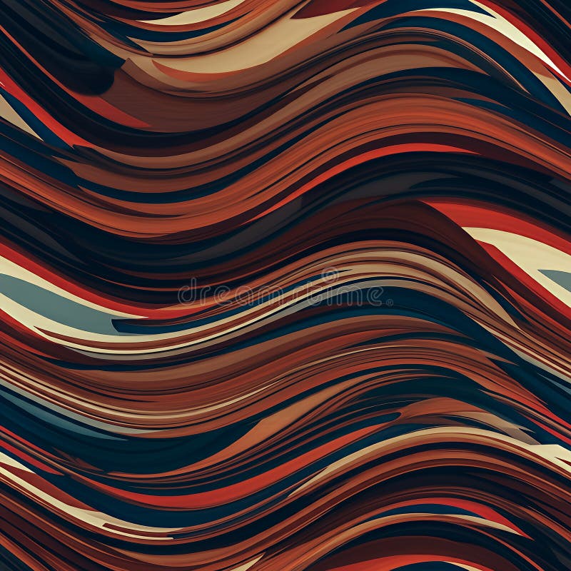 Chromatic Currents: River of Colors Stock Illustration - Illustration ...