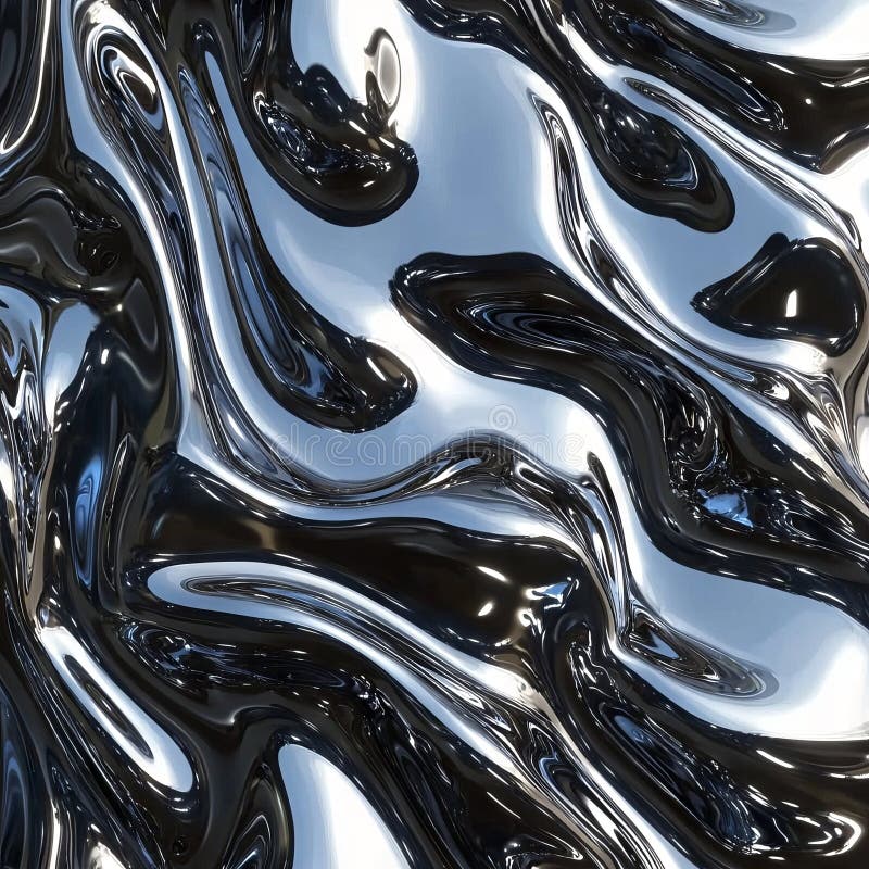 Flowing Waves Create an Abstract, Glossy Texture on a Smooth ...