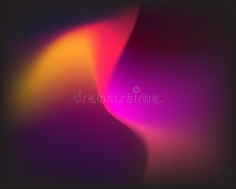 Flowing Waves of Purple, Pink, Orange and Yellow Create an Abstract ...
