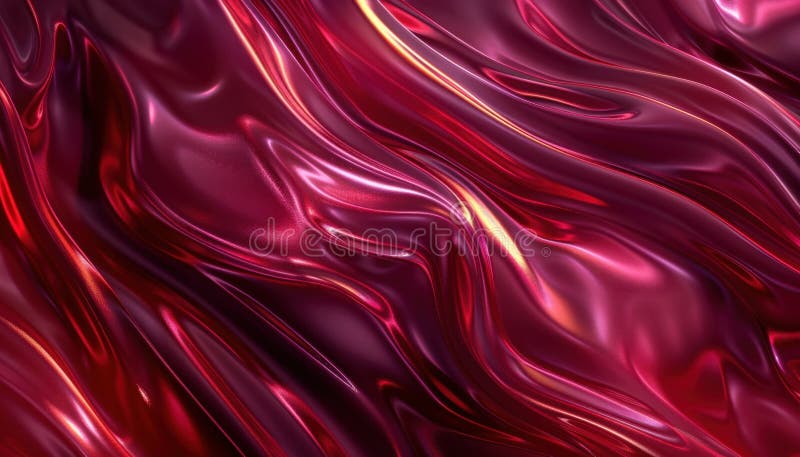 Abstract Red Gold Swirling Waves Background Design Digital Art ...