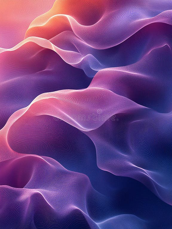 Flowing Waves - Smoothly Abstract Undulating Forms Stock Photo - Image ...