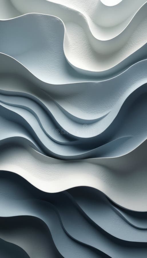 Flowing Waves of Textured Blue and White Stock Photo - Image of waves ...