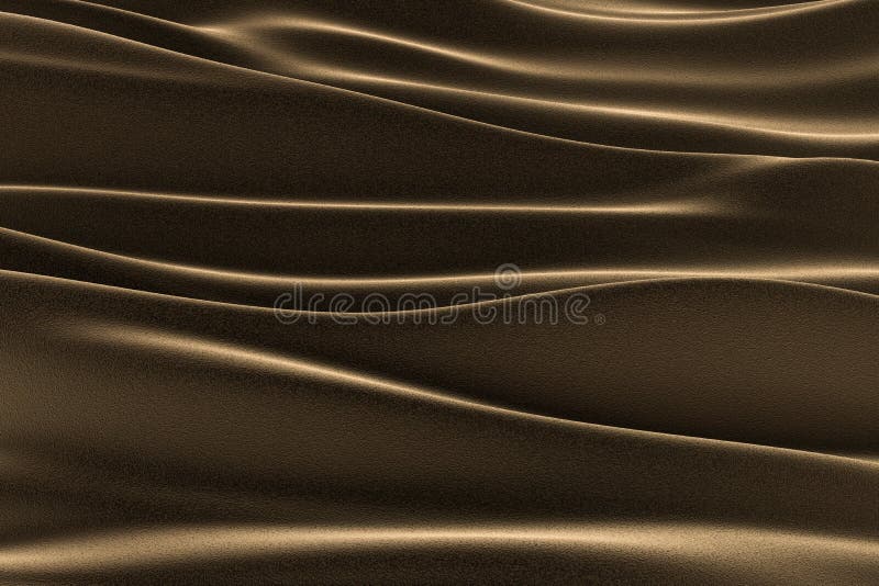 Flowing and Waving Golden Cloth Background, 3d Rendering Stock ...