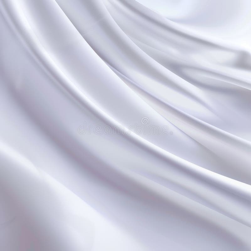Flowing and Wavy White Silk or Satin Fabric Texture, Elegant Smooth ...