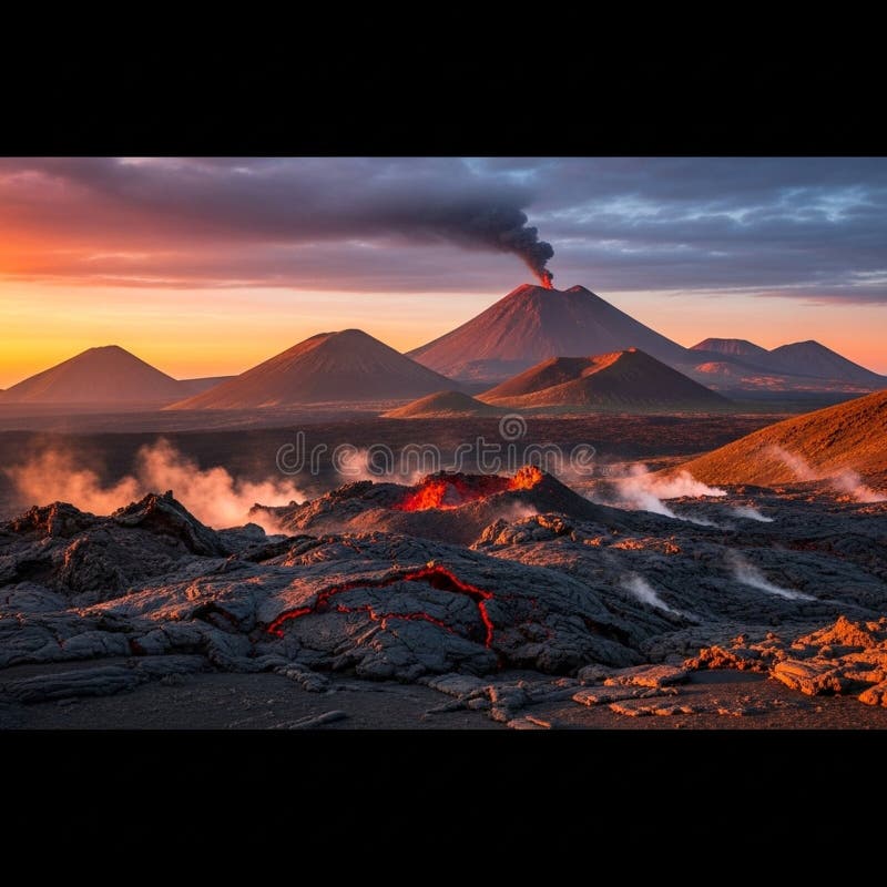 Multiple Cinder Cones Stock Illustrations – 2 Multiple Cinder Cones ...