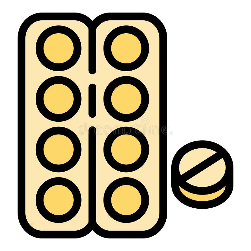 Blister Icon Simple Vector. Bacteria Drug Stock Vector - Illustration ...