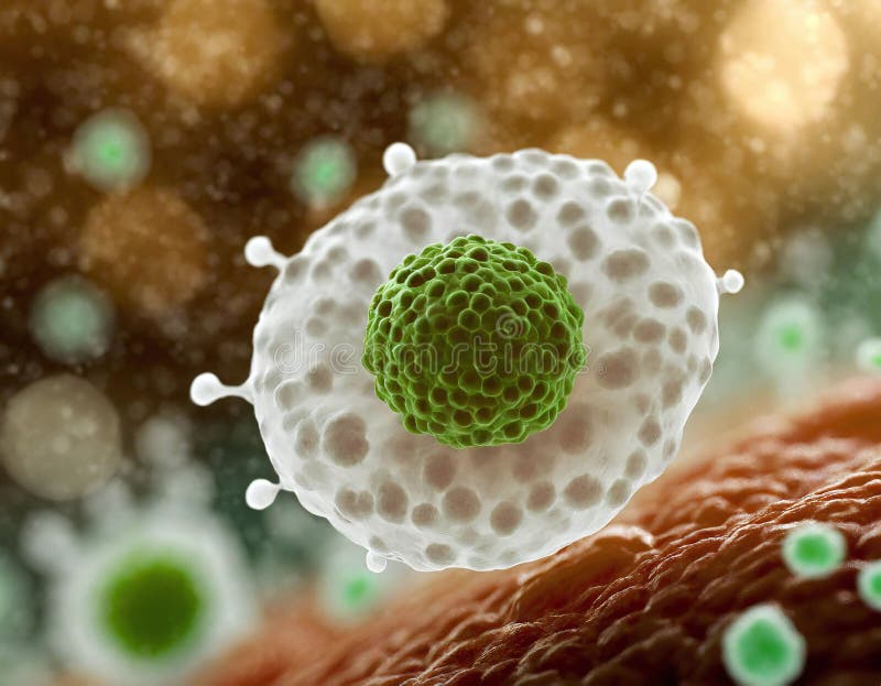 Flu and Common Cold. Leukocytes Attack the Virus. Immunity of the Body ...