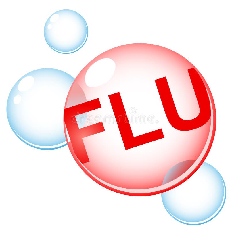 Flu infection stock vector. Illustration of medical, caution - 10686040