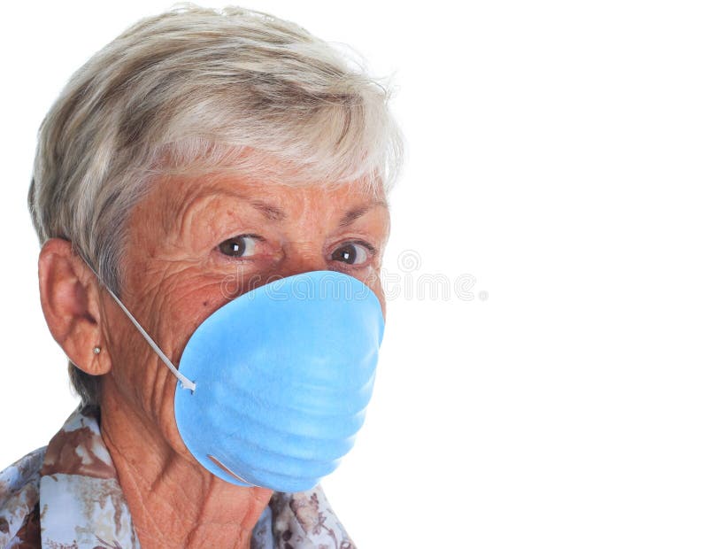 Flu mask stock image. Image of face, health, blue, female - 10504751