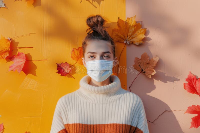 Flu Season Viruses Spreading through Air with Coughing, Microscopic ...