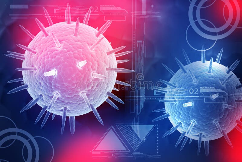 Flu virus stock illustration. Illustration of cough, medical - 36195194