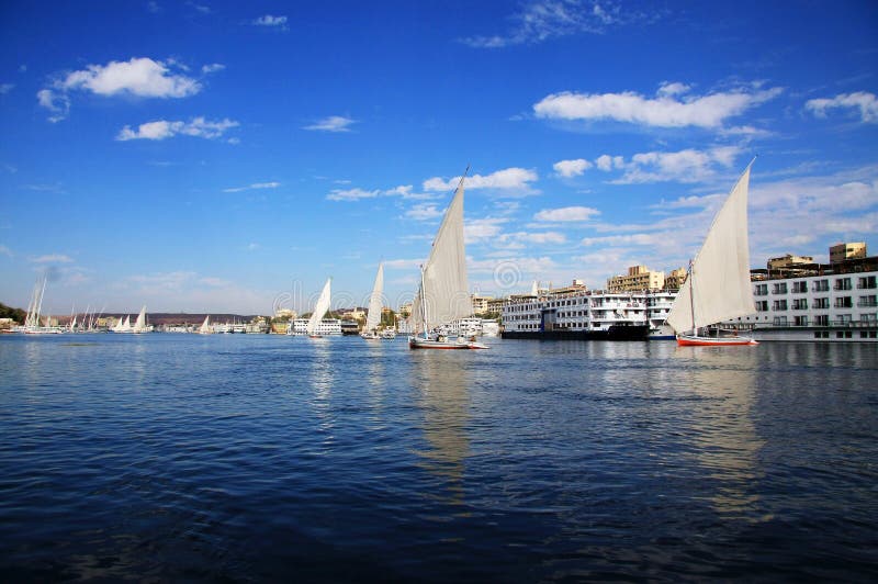 Fluca on nile river stock image. Image of river, peaceful - 4252055