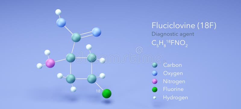 Fluciclovine 18F Molecule, Molecular Structures, Diagnostic Agent, 3d ...