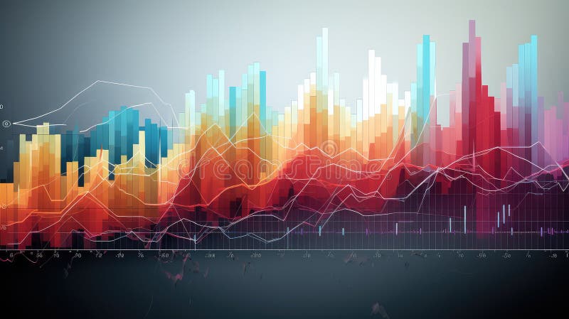 Fluctuation data infograph stock illustration. Illustration of market ...