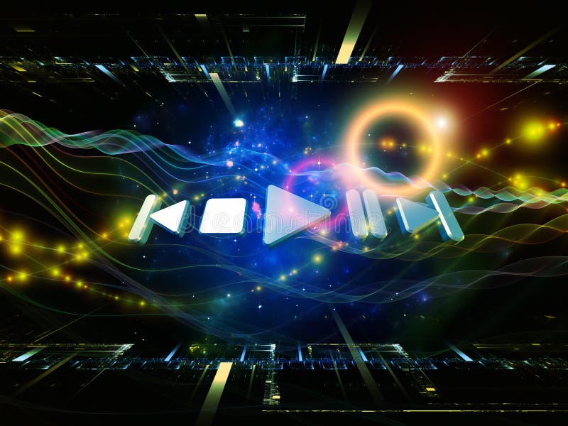 Sound energy wave stock illustration. Illustration of oscillating - 4643740