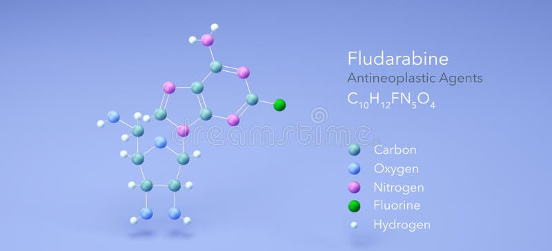Fludarabine Molecule, Molecular Structures, Antineoplastic Agents, 3d ...