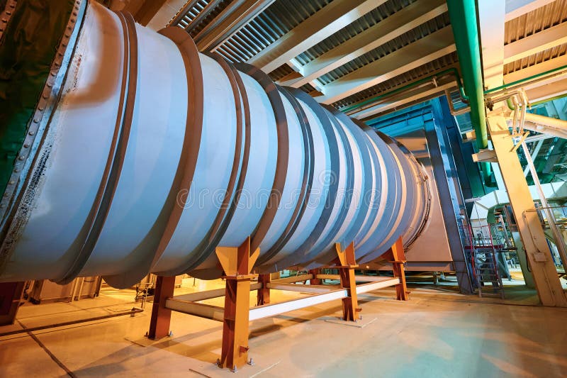 Flue Gas Duct System in an Industrial Facility Showcasing Internal ...