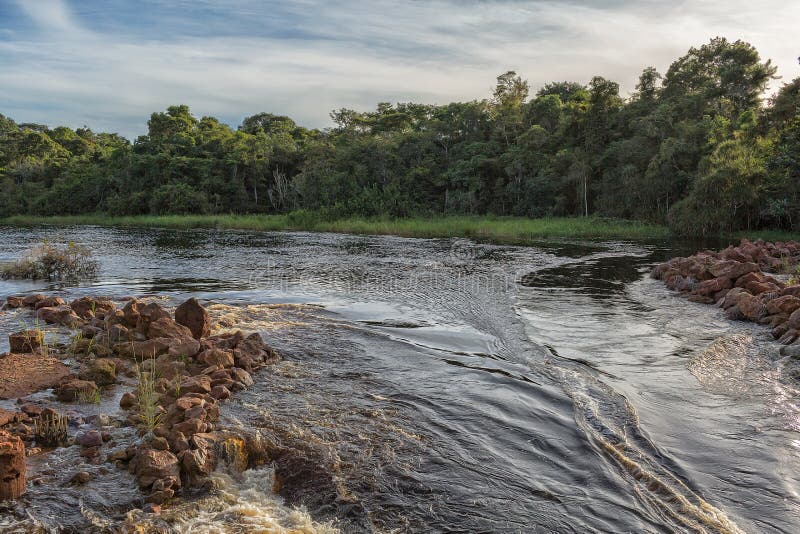 Fluent African River in Angola. Stock Photo - Image of wild, angola ...