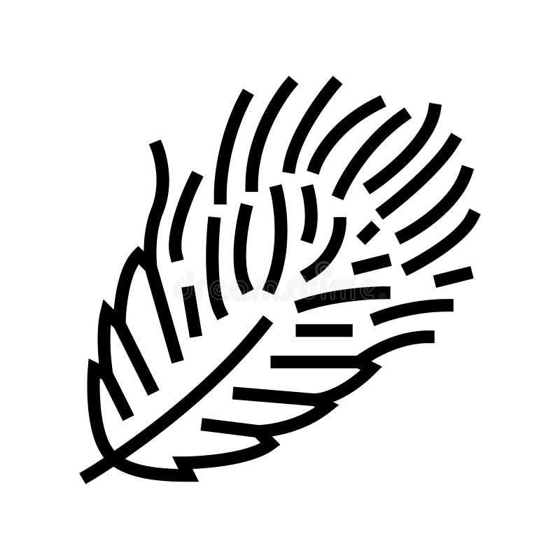 Fluff Feather Soft Color Icon Vector Illustration Stock Vector ...