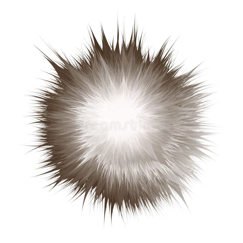 A fluffy ball of wool stock illustration. Illustration of circle ...