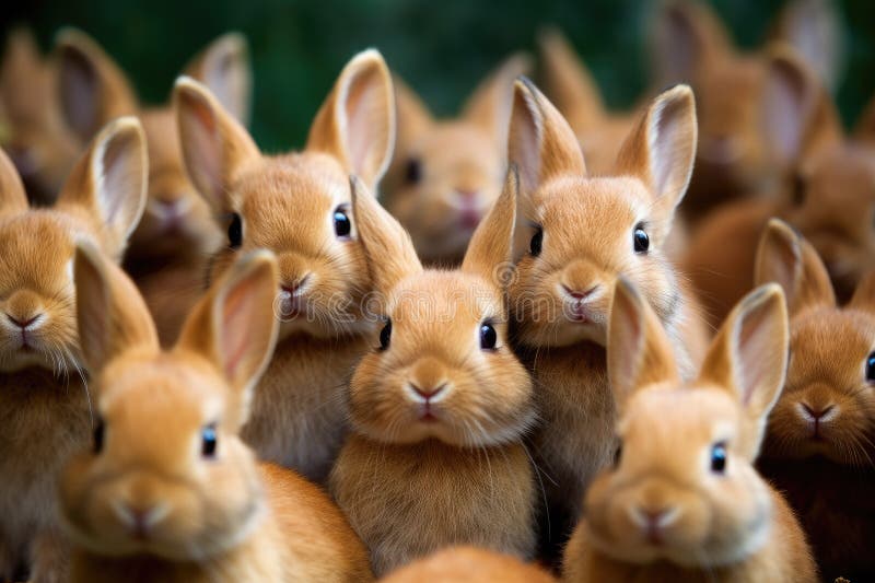 Fluffy Bunnies stock illustration. Illustration of animal - 279165290