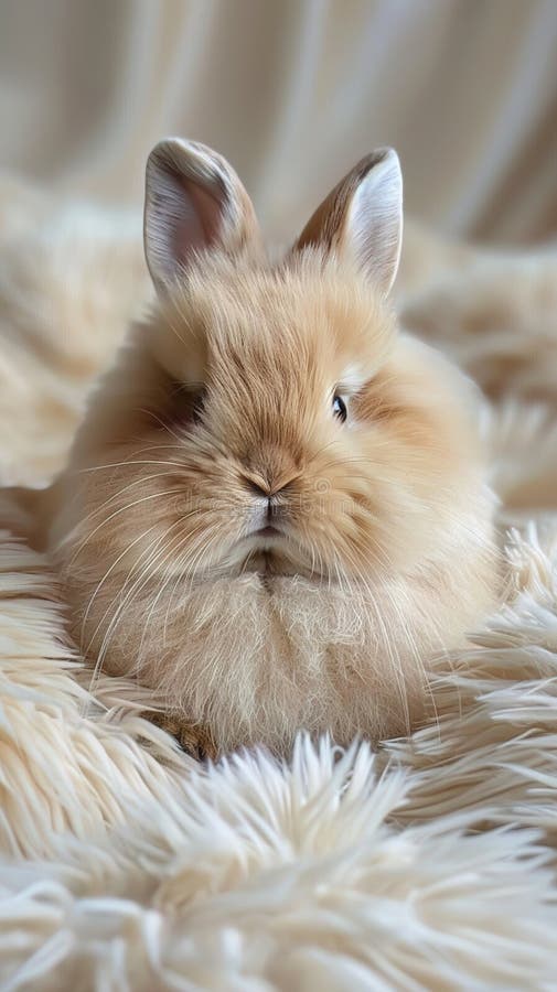 A Fluffy Bunny Becoming a Soft Plush Carpet Where Little Feet Can Pad ... A Fluffy Bunny Becoming a Soft Plush Carpet Where Little Feet Can Pad ...