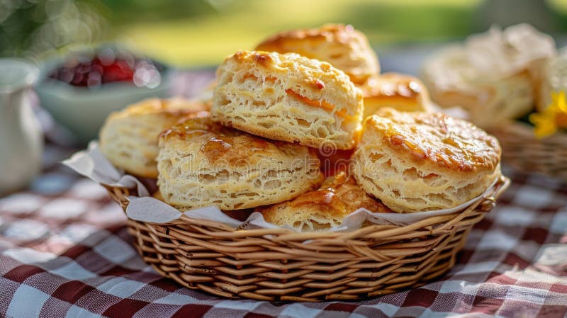 Fluffy Buttermilk Biscuits with Honey Butter and Jam for Juneteenth ...