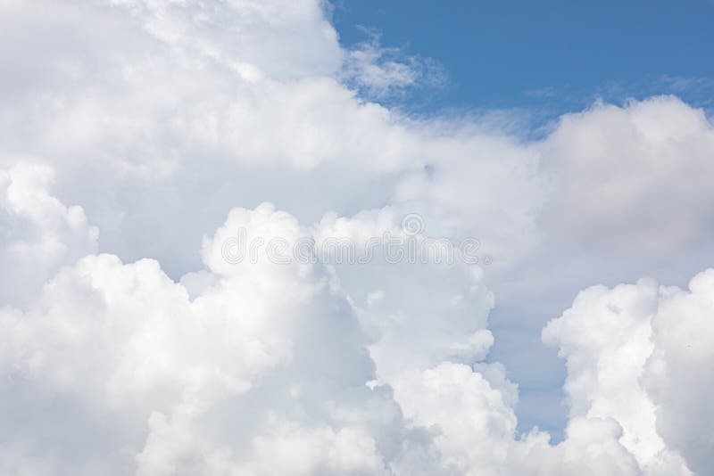 Fluffy Cloud Edge and Blue Sky Stock Photo - Image of light, fluffy ...