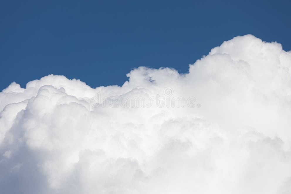 Fluffy Cloud Edge and Blue Sky Stock Photo - Image of fluffy, heaven ...