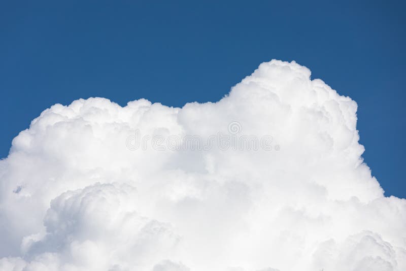 Fluffy Cloud Edge and Blue Sky Stock Image - Image of scene, beautiful ...