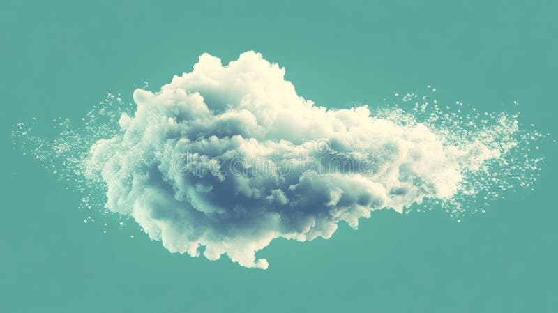 Fluffy Cloud Explosion stock illustration. Illustration of graphic ...