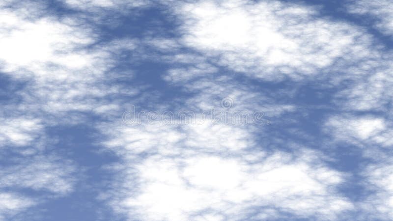 Fluffy Cloud Increase in Blue Sky Animation Stock Footage - Video of ...