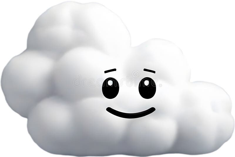 A Fluffy Cloud Shaped Like A Smiling Face Stock Image Illustration Of Funny Pastel 317156933