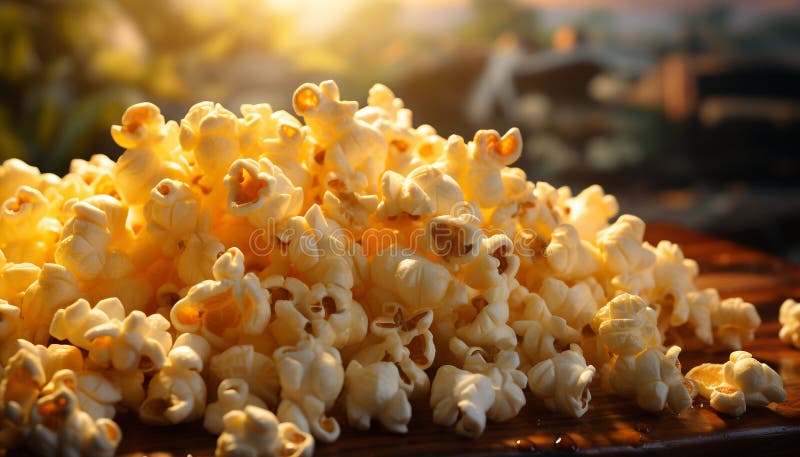 Fluffy Corn Stack, Fresh and Healthy, Nature Gourmet Autumn Snack ...